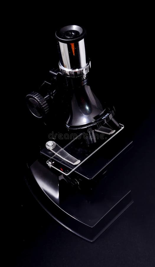 Black Microscope stock image. Image of concept, analyzing - 246057425