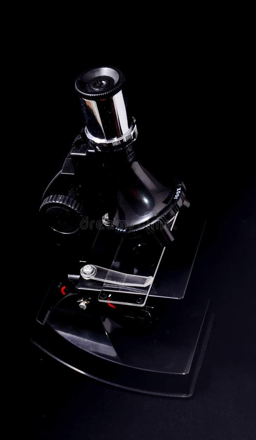 Black Microscope stock image. Image of black, microscope - 246057847