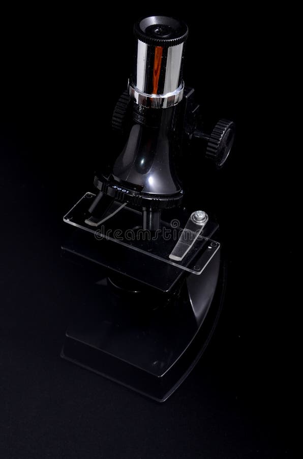 Black Microscope stock photo. Image of science, instrument - 45508096