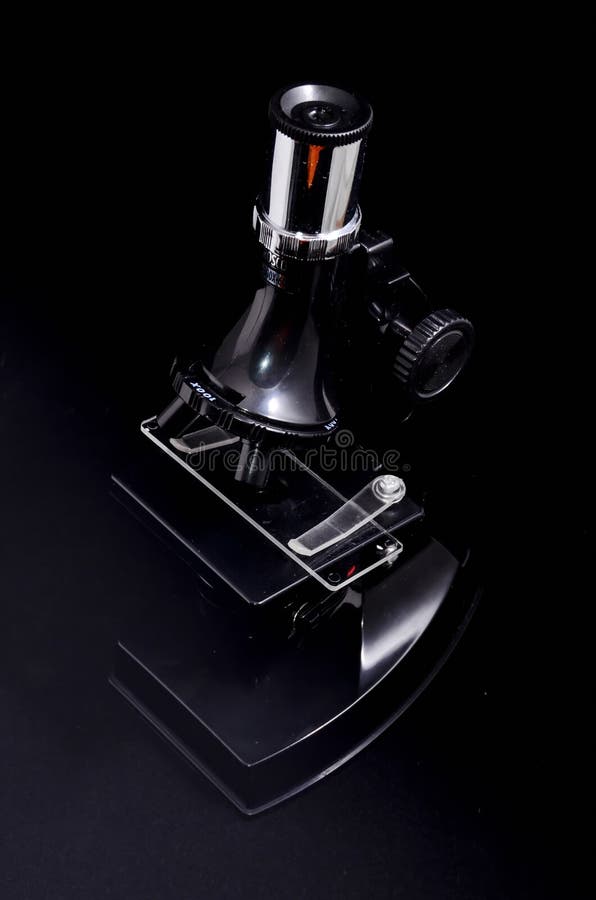 Black Microscope stock image. Image of gray, closeup - 47576863