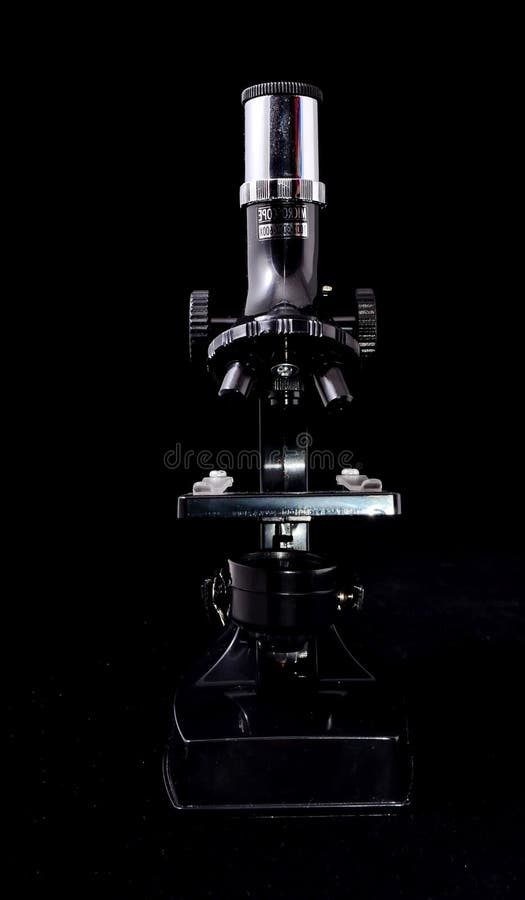 Black Microscope stock photo. Image of science, laboratory - 243425302