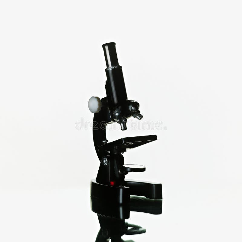 Black microscope stock photo. Image of lens, instrument - 31025850