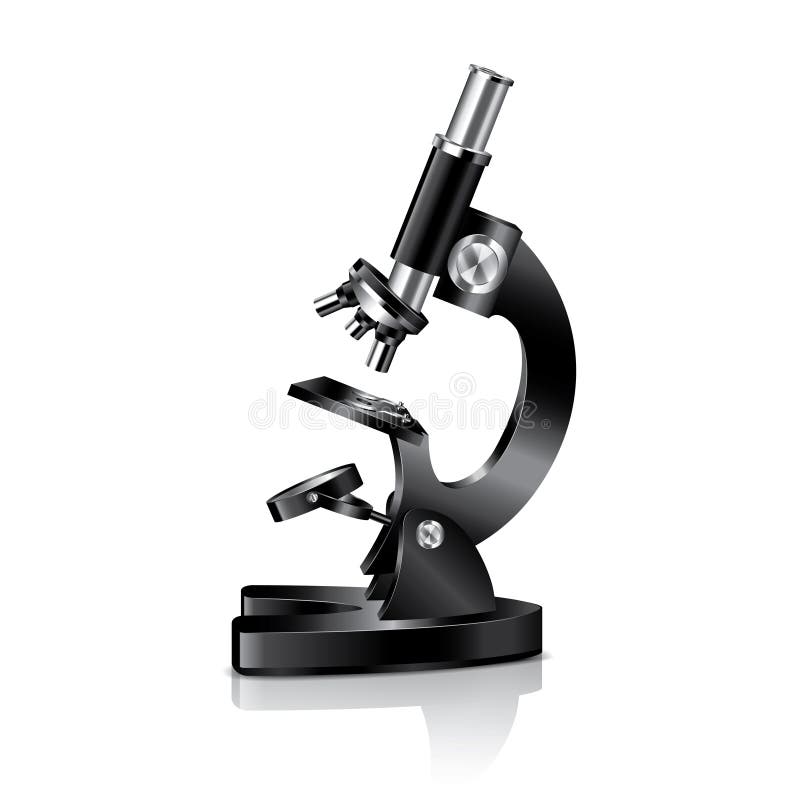 Simple Microscope Clipart Black And White