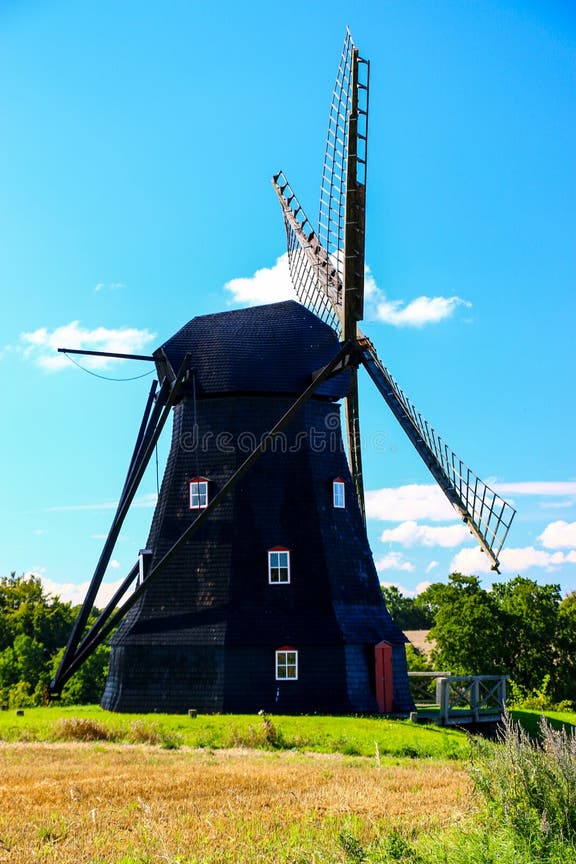 Black mill stock image. Image of travel, architecture - 75902447