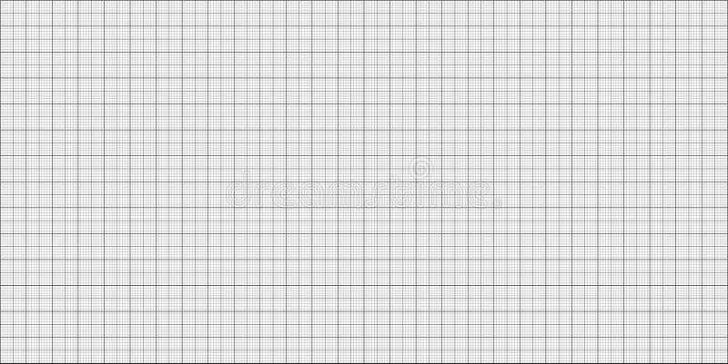 Black Millimeter Graph Paper. Lined Grid on White Background. Vector ...