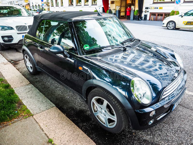 Black Mini Car in Hamburg Hdr Editorial Photo - Image of automobile ...
