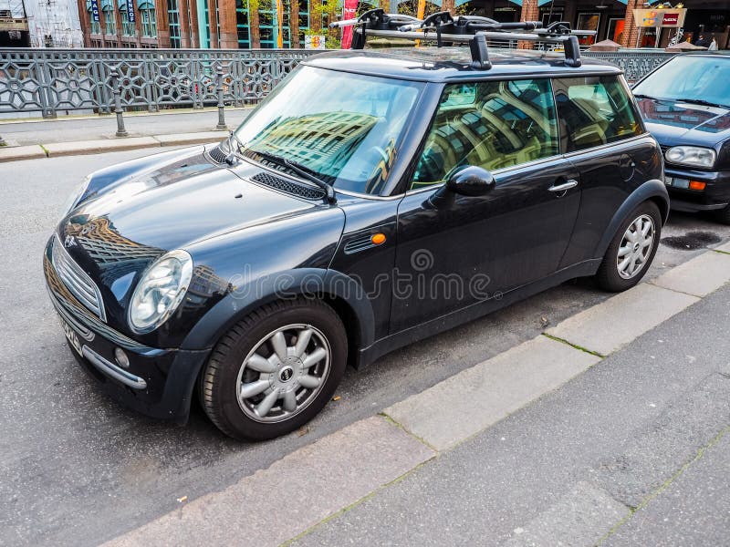Black Mini Car in Hamburg Hdr Editorial Photo - Image of deutschland ...