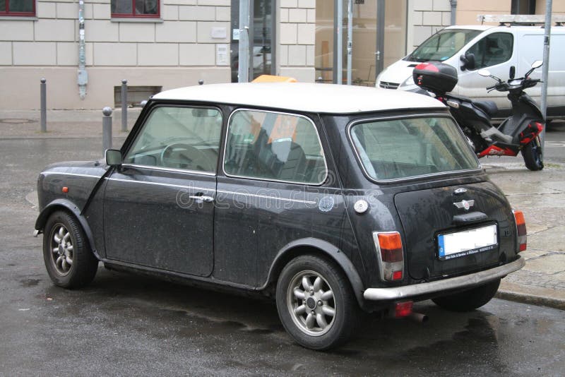 Speeding car (Mini Cooper) stock image. Image of commuting - 14508305