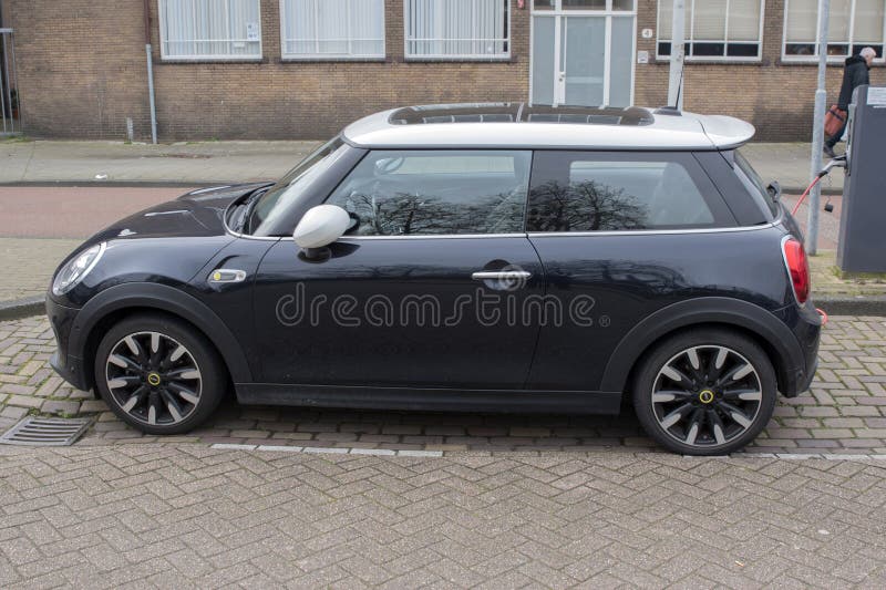 A Black Mini Cooper S Car at Amsterdam the Netherlands 20-3-2024 ...