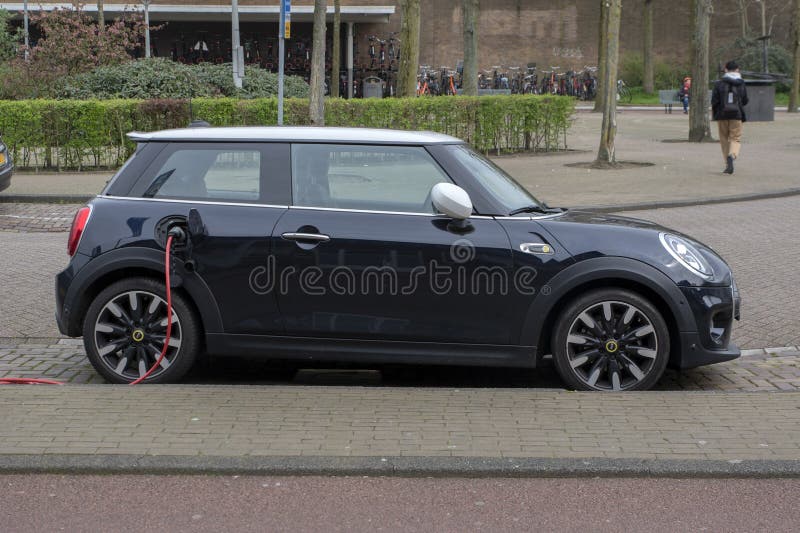 A Black Mini Cooper S Car at Amsterdam the Netherlands 20-3-2024 ...