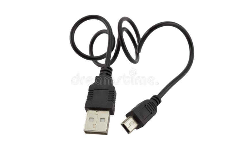Mini USB stock photo. Image of black, white, cord, plastic - 184446