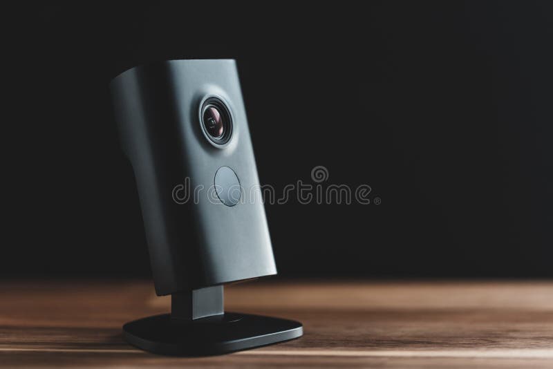 Black Minimalist CCTV Camera Stock Image - Image of modern ...