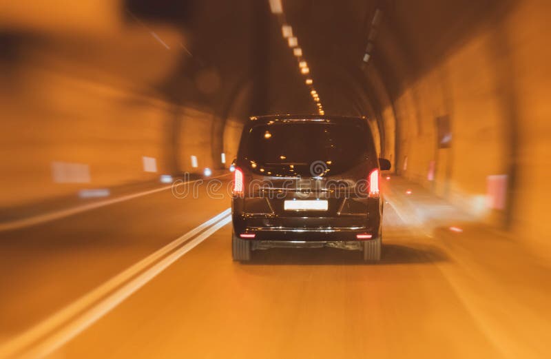 Black minivan. stock image. Image of movement, black - 128322269