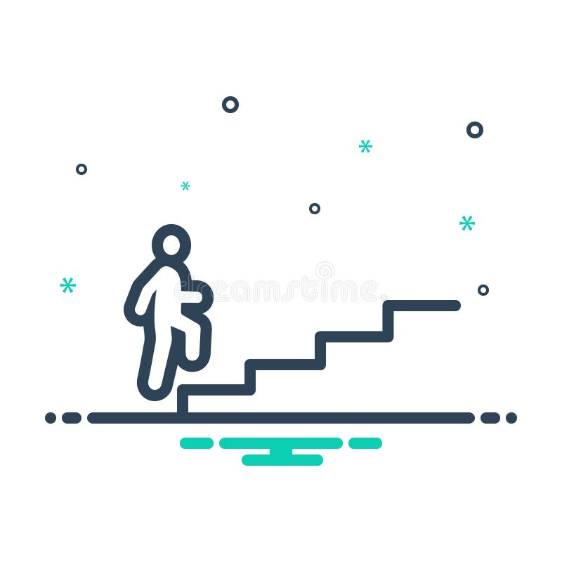 Black Mix Icon for Beginner, Starter and Beginning Stock Vector ...