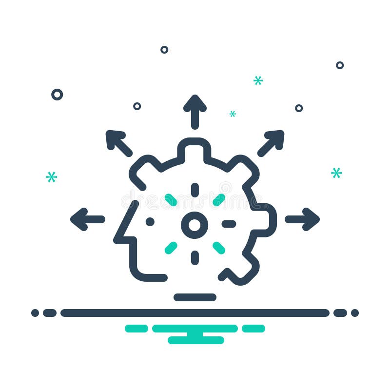 Black Mix Icon for Capabilities, Capacitation and Ability Stock Vector ...