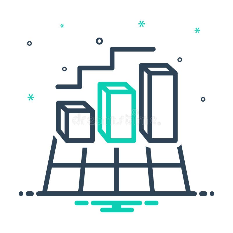 Black Mix Icon for Chart, Digram and Graph Stock Vector - Illustration ...