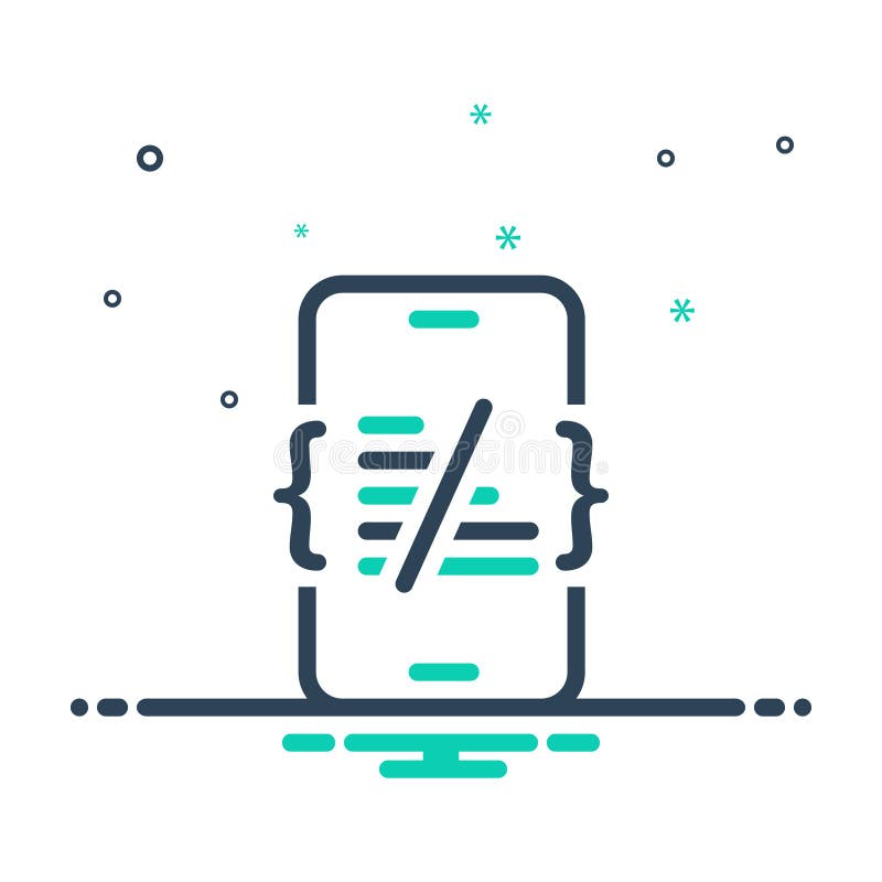 Mix Icon for Coding, Software and Html Stock Vector - Illustration of ...