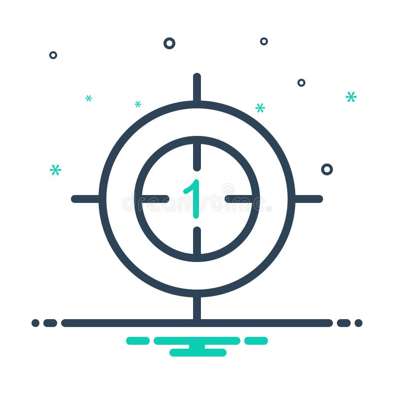 Black Mix Icon for Countdown, Start and Countdown Stock Vector ...