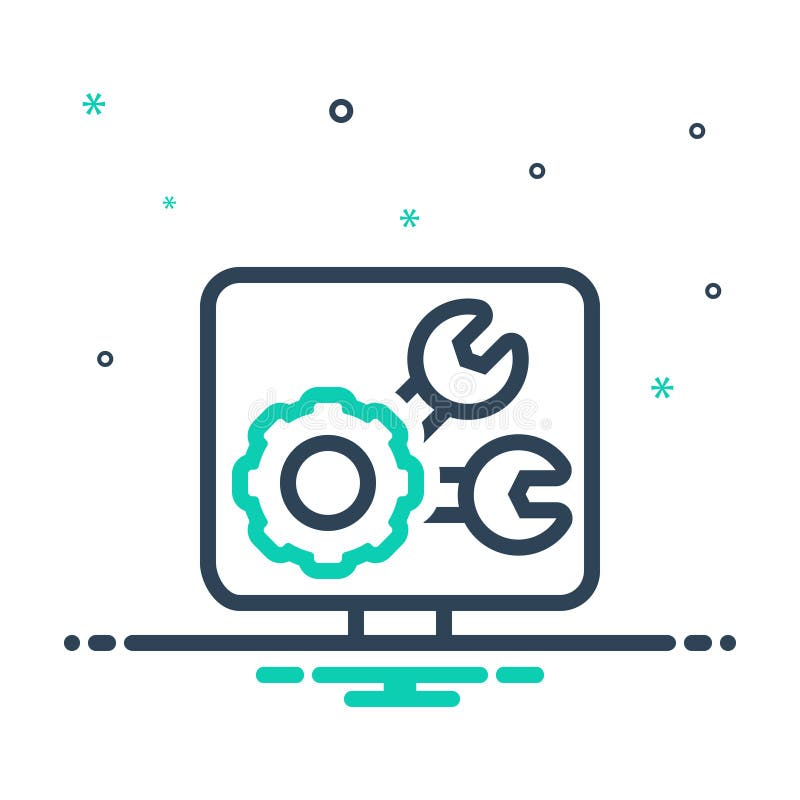 Mix Icon for Development, Growth and Progress Stock Illustration ...