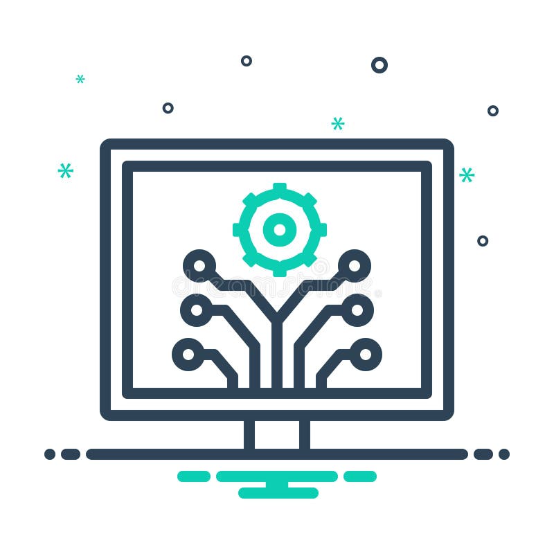 Mix Icon for Development, Innovation and Evolution Stock Vector ...