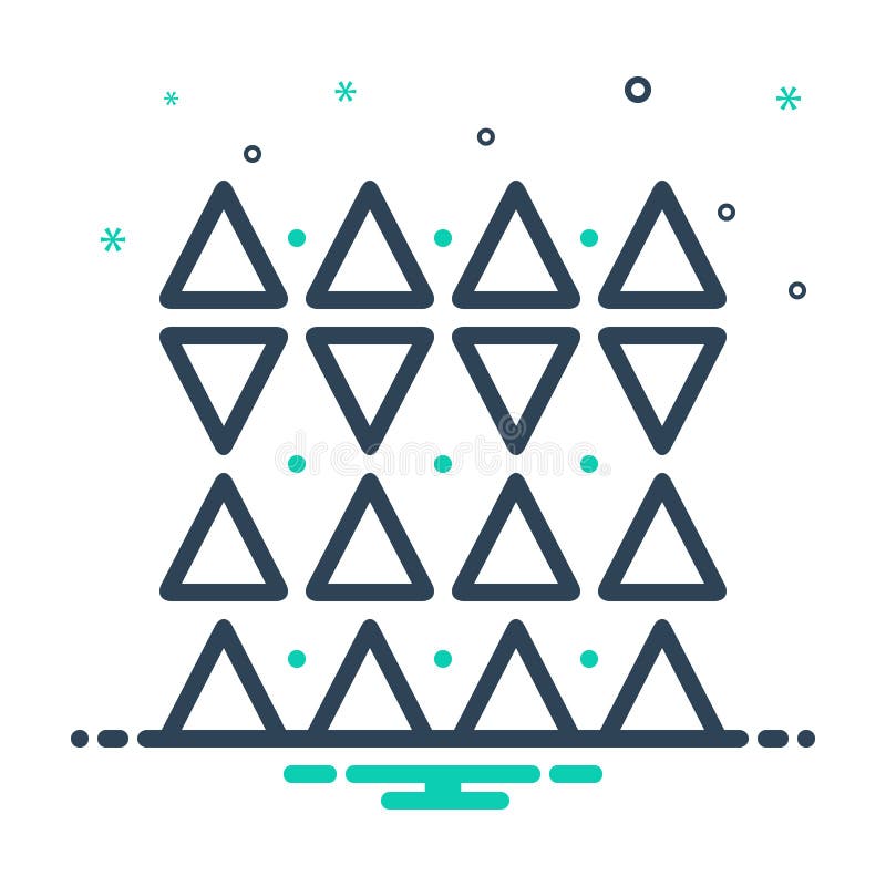Mix Icon for Discrepancies, Shape and Triangle Stock Vector ...