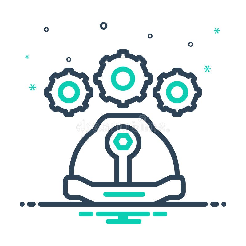 Mix Icon for Engineering, Professional and Job Stock Vector ...