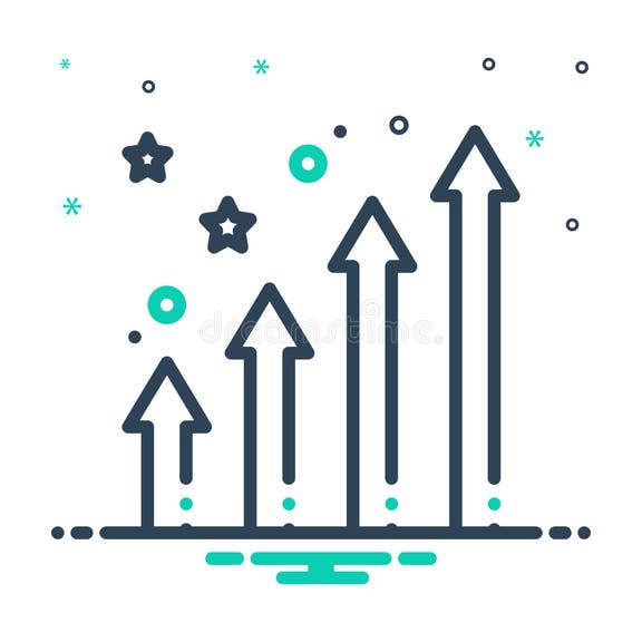 Mix Icon for Enhancing, Increase and Growth Stock Illustration ...