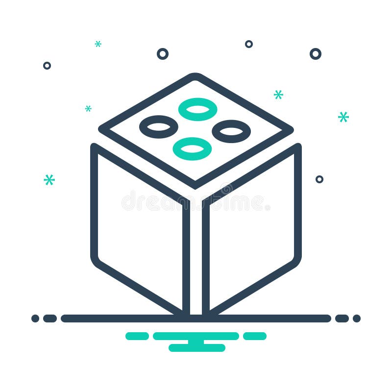 Black Mix Icon for Extension, Plug in and Add Ons Stock Vector ...