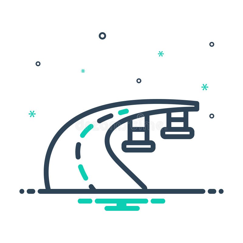 Mix Icon for Flyover, Highway and Road Stock Vector - Illustration of ...