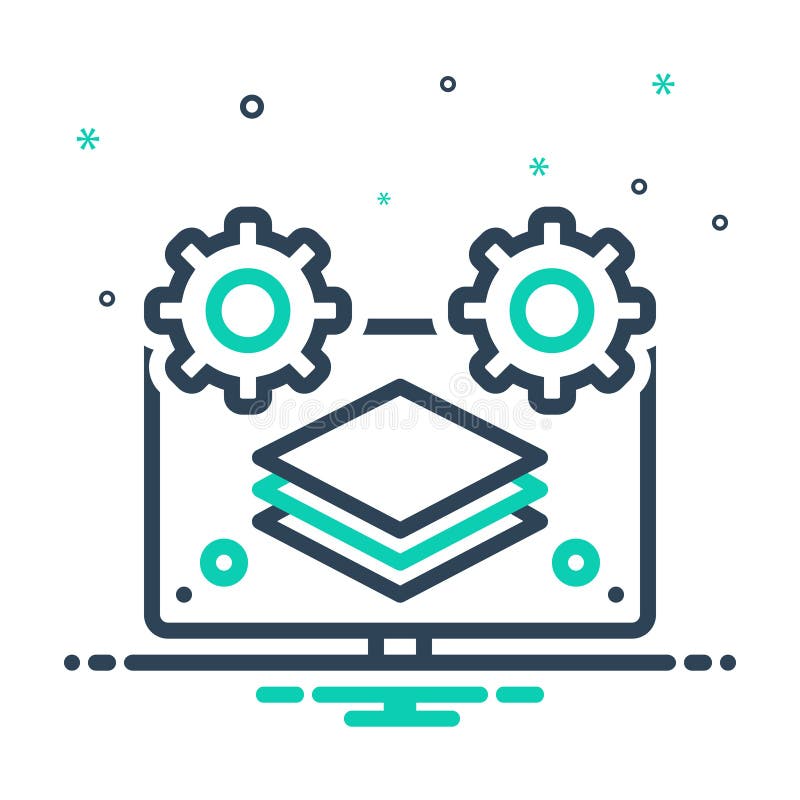 Mix Icon for Program-Algorithm, Access and Application Stock Vector ... Mix Icon for Program-Algorithm, Access and Application Stock Vector ...