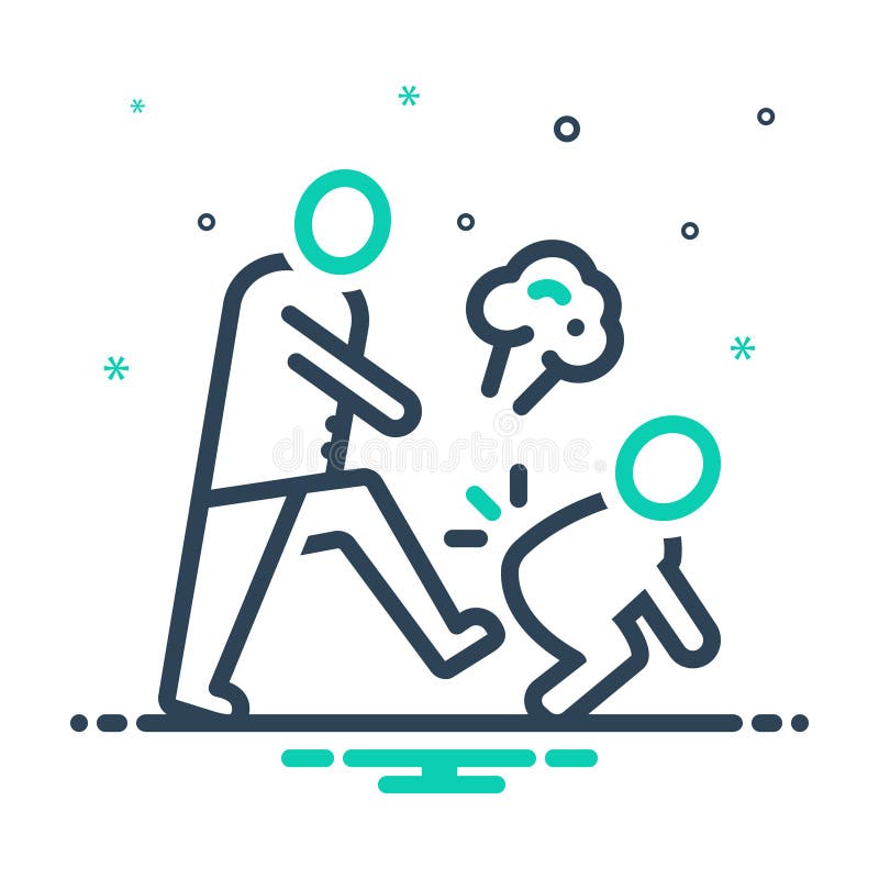 Mix Icon for Hostile, Enemy and Rancorous Stock Vector - Illustration ...