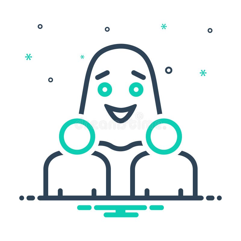 Mix Icon for Materialise, Exteriorize and People Stock Vector ...