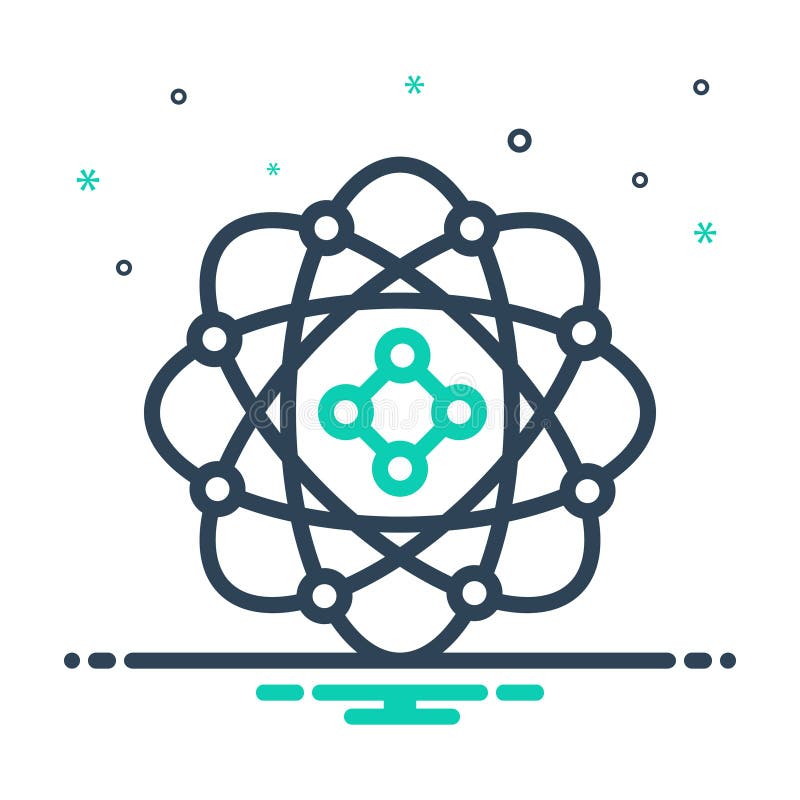 Mix Icon for Model, Technology and Business Stock Vector - Illustration ...