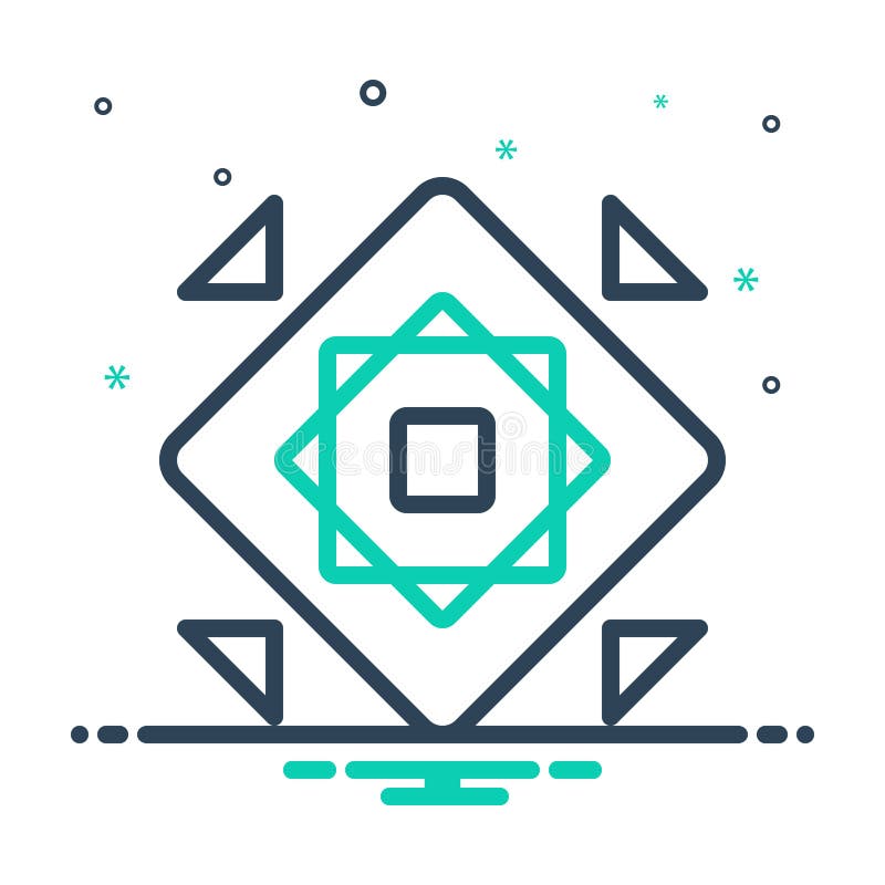 Mix Icon for Modularize, Modular and Structure Stock Vector ...