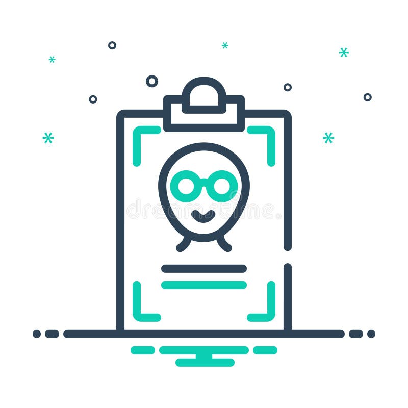 Mix Icon for Name, Title and First Stock Vector - Illustration of icon ...