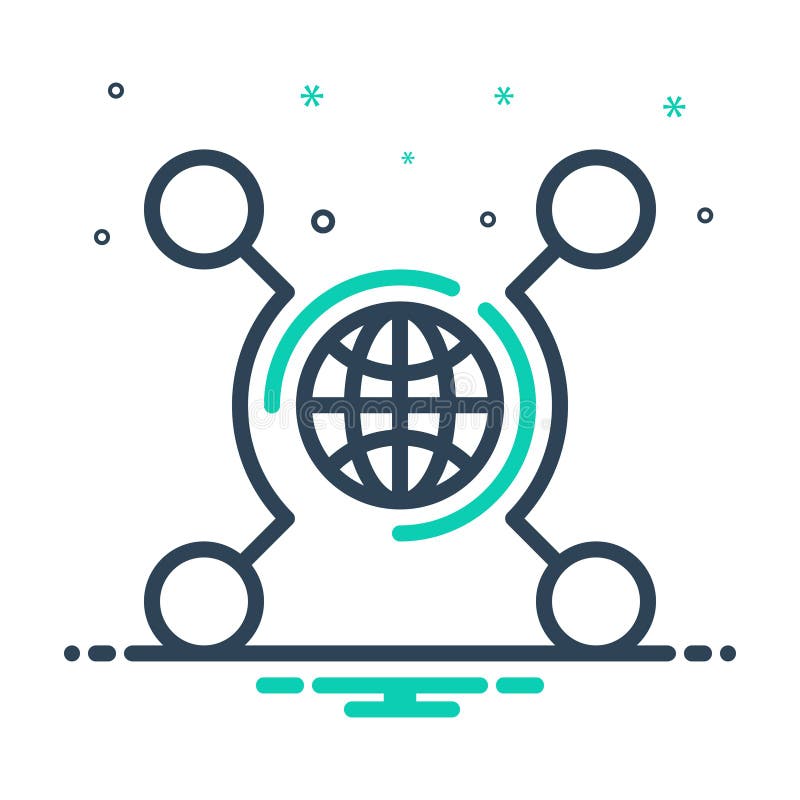 Mix Icon for Networking, Technology and Digital Stock Vector ...
