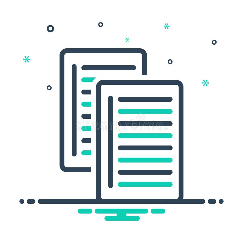 Mix Icon for Paper, Document and File Stock Vector - Illustration of ...