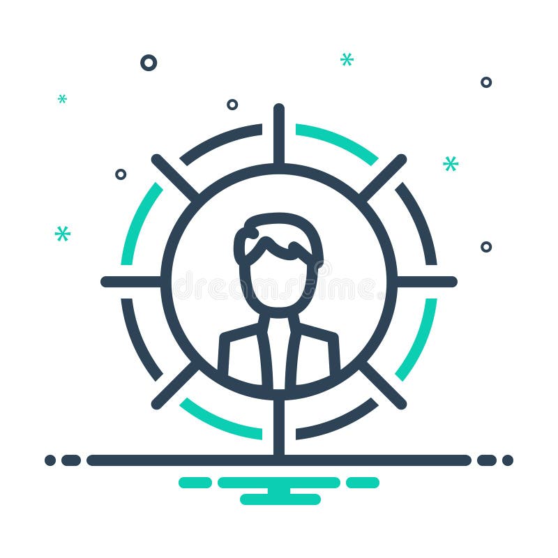 Black Mix Icon for Personal Development, Evolution and Growth Stock ...