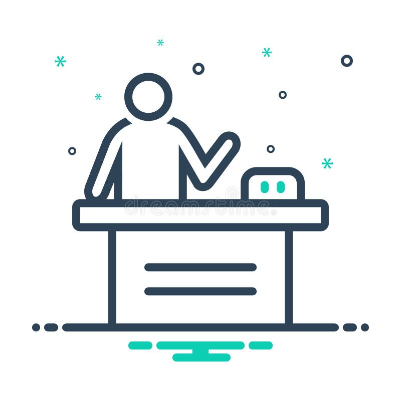 Black Mix Icon for Presentation, Demo and Demonstration Stock Vector ...