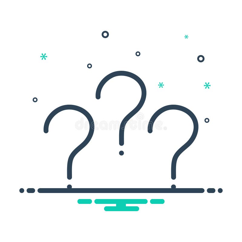 Black Mix Icon for Question, Reasons and Why Stock Vector ...