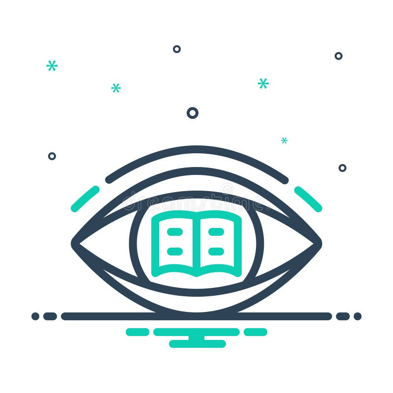 Mix Icon for Reading, Study and Task Stock Vector - Illustration of ...