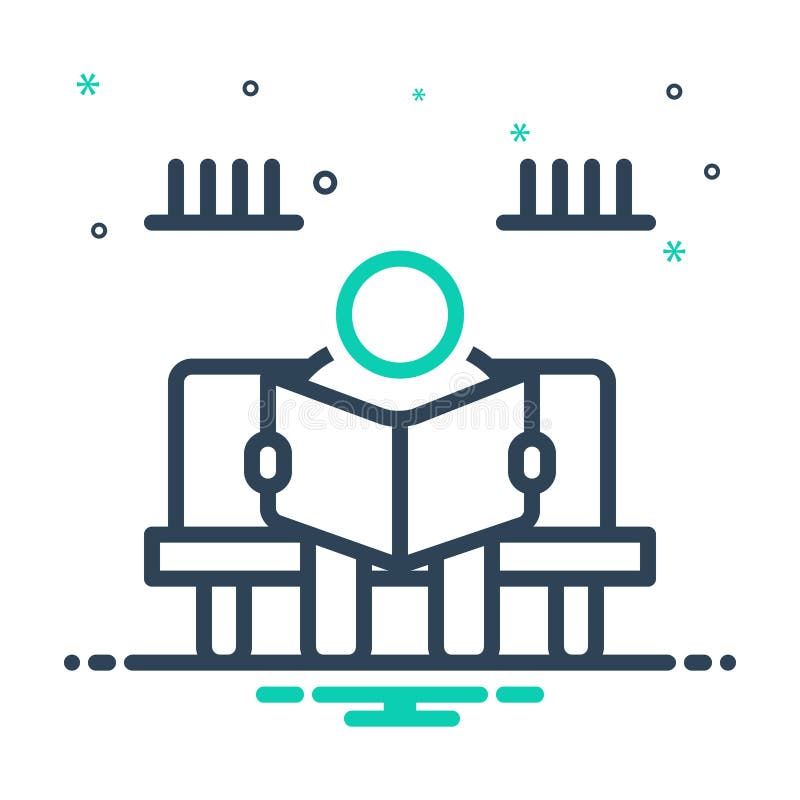 Mix Icon for Reading Book, Education and Book Stock Vector ...