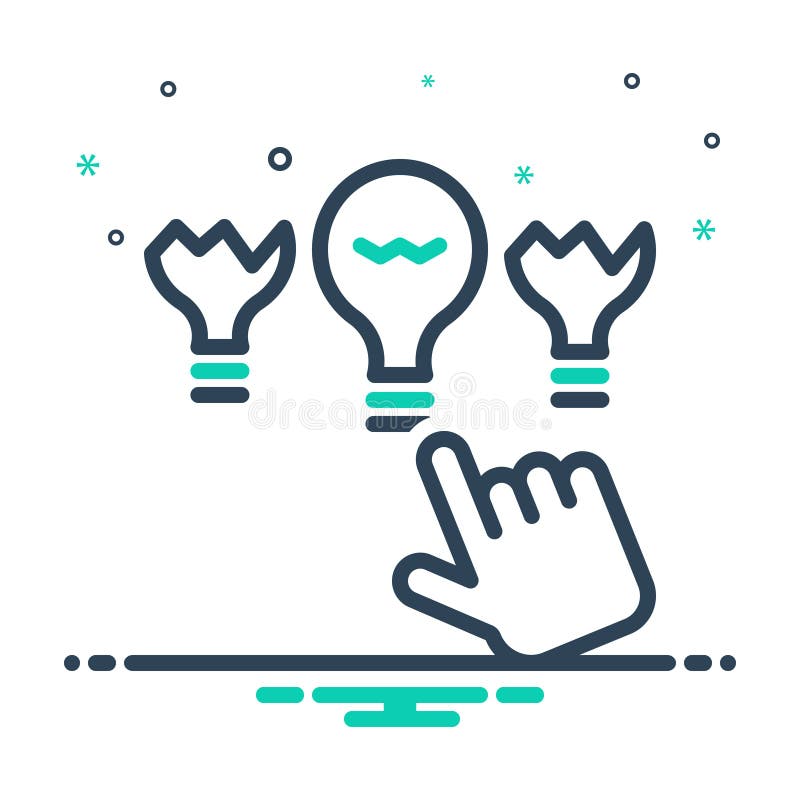 Mix Icon for Select, Choice and Preference Stock Vector - Illustration ...