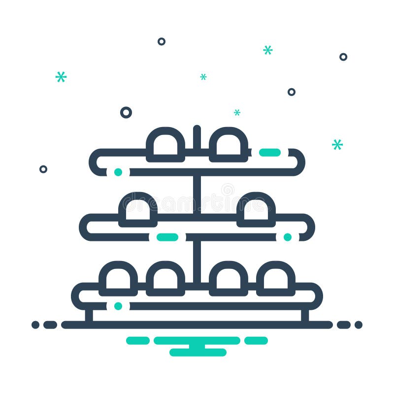 Black Mix Icon for Shoe Rack, Stand and Collection Stock Illustration ...