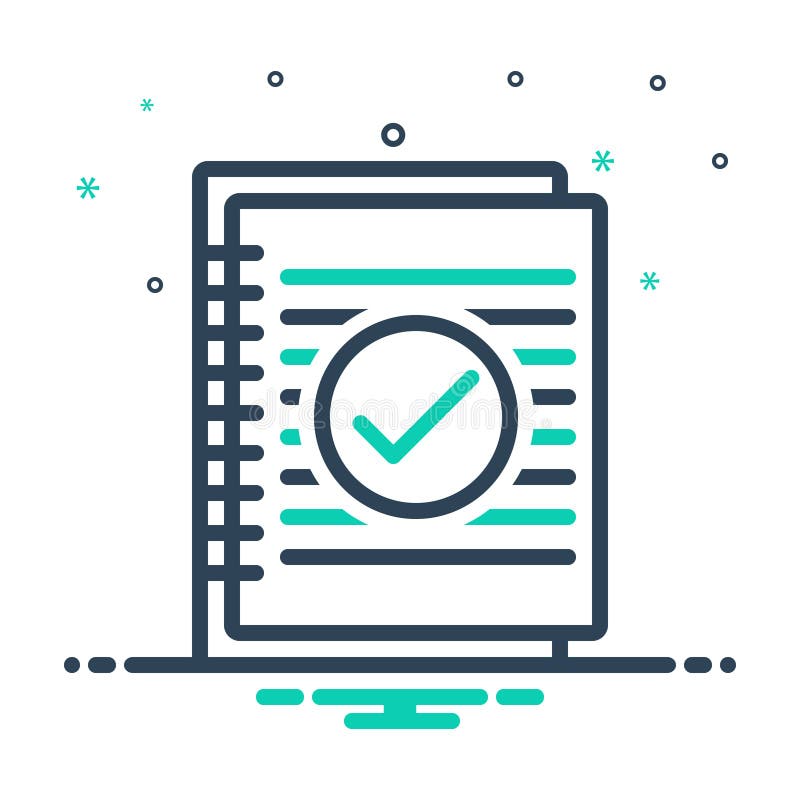 Summary Resume Icon, Outline Style Stock Vector - Illustration of ...