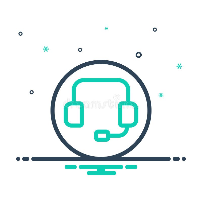 Mix Icon for Customer, Billing Counter and Clientele Stock Vector ...