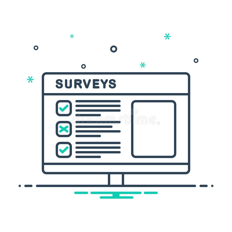 Black Mix Icon for Surveys, Feedback and Poll Stock Vector ...