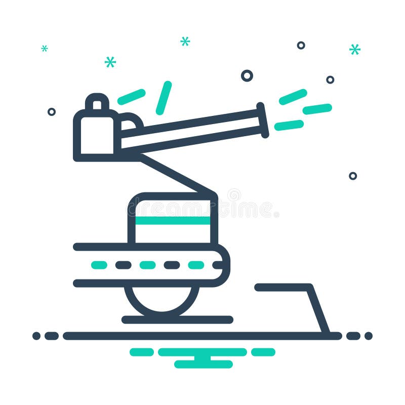 Mix Icon for Tank, Army and Technology Stock Vector - Illustration of ...