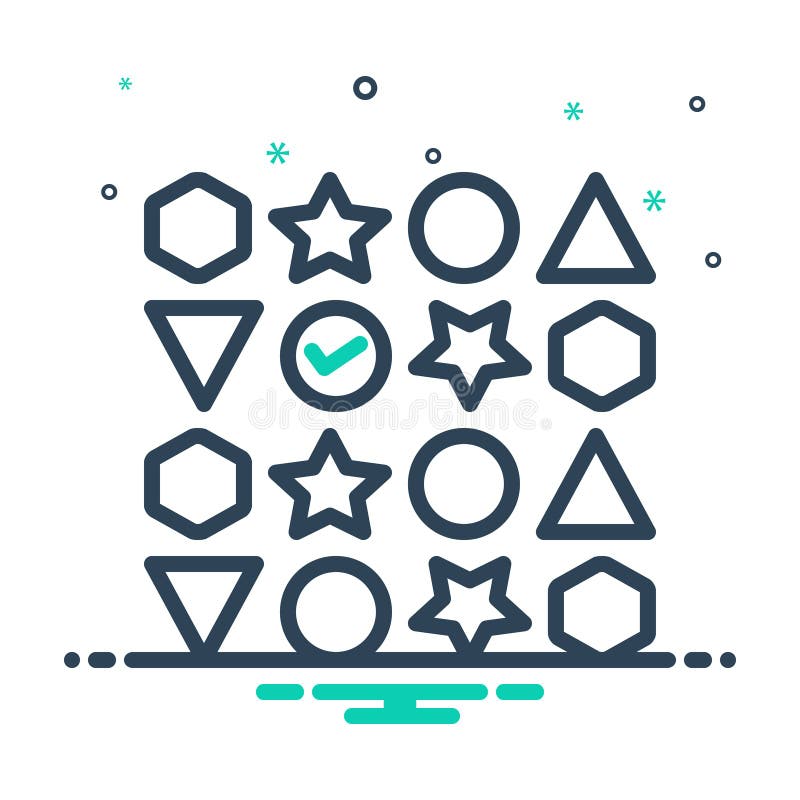 Black Mix Icon for Variety, Diversity and Diversification Stock Vector ...