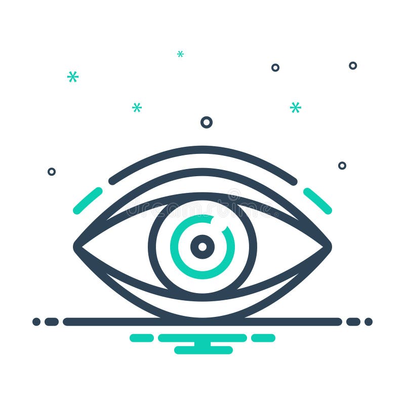 Mix Icon for Vision See, Look and Sight Stock Vector - Illustration of ...